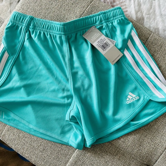 adidas | Bottoms | Adidas 3 Stripe Mesh Shorts Girls L4 | Poshmark